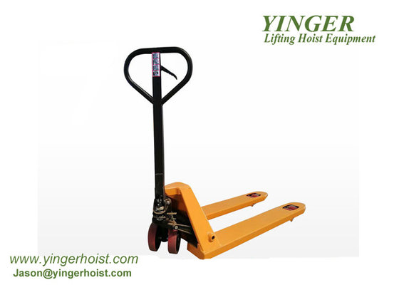 Custom Color Hand Pallet Truck Rubber Coating Handle 200mm Max Fork Height  Pallet Truck Lifting Truck
