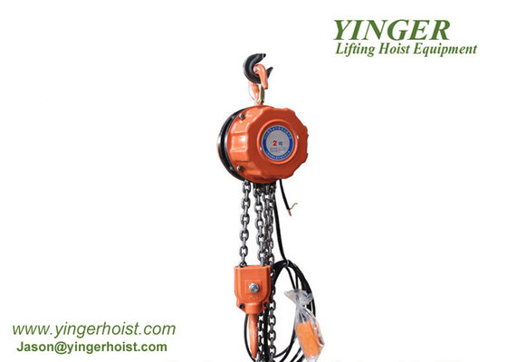 DHK 1 - 10 Ton Lifting Chain Hoist High Strength Chain Sling Type Easy To Maintain chain block lifting equipment