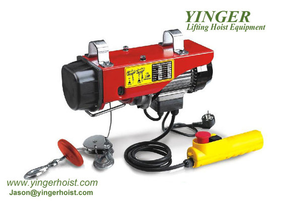 220v Mini Size Electric Wire Rope Hoist With Trolley Long Life Time electric wire rope hoist with motorized trolley
